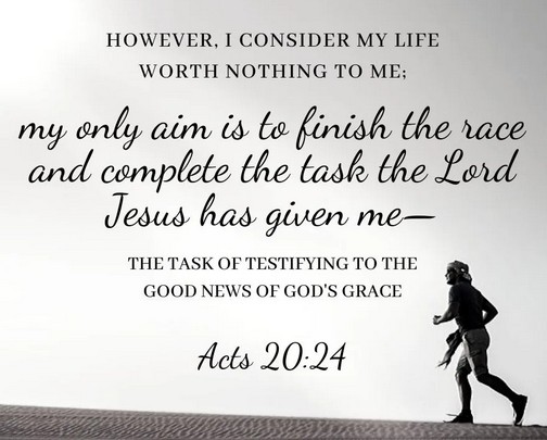 “The Finished Race” – Daily Encouragement